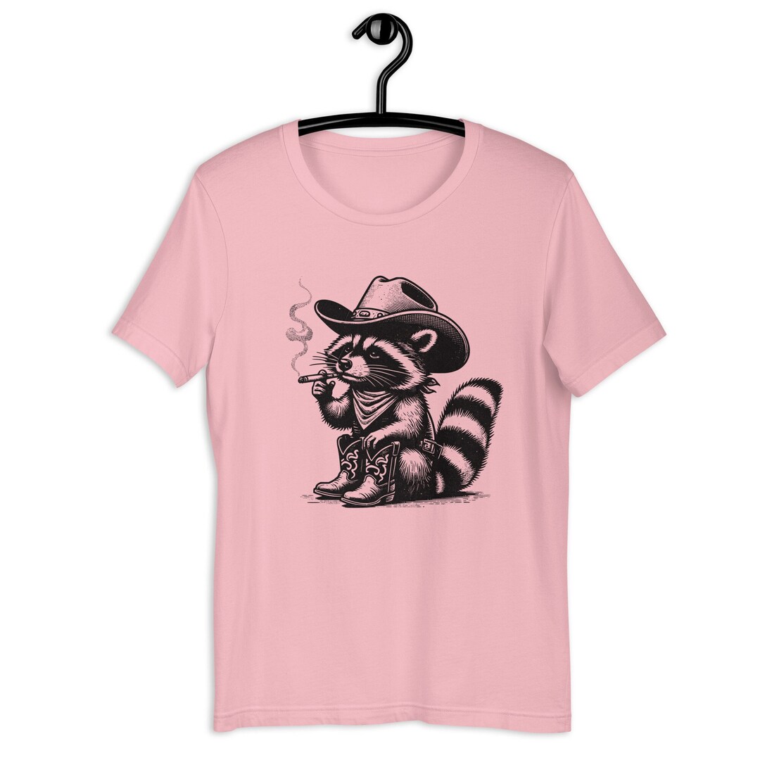 Cowboy Racoon Vintage Shirt,funny Western Trash Panda Tshirt,cowgirl ...