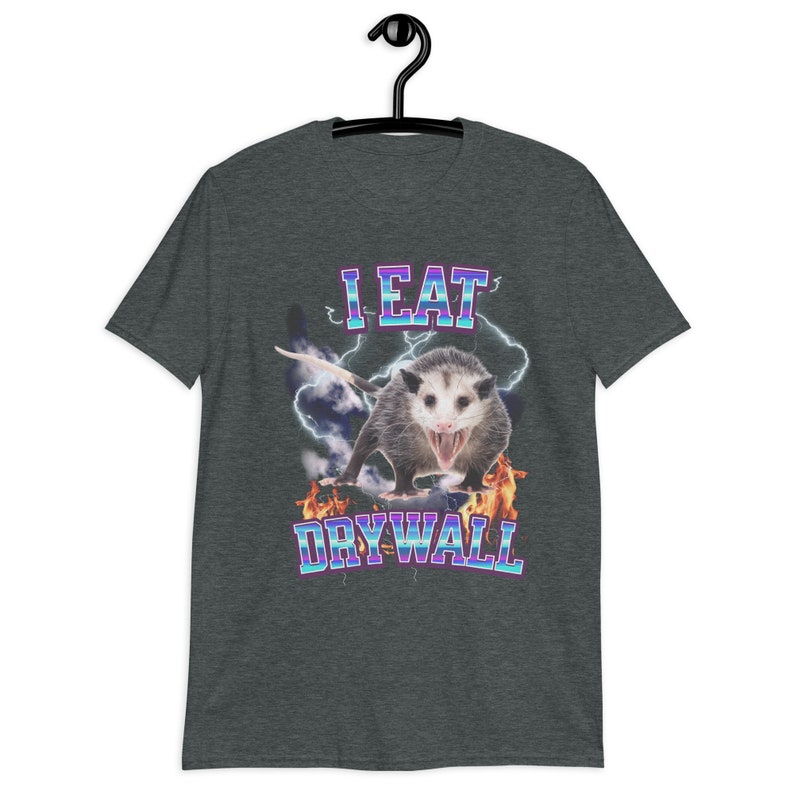 I Eat Drywall Opossum Meme T-shirt, Funny Graphic Tee - Etsy