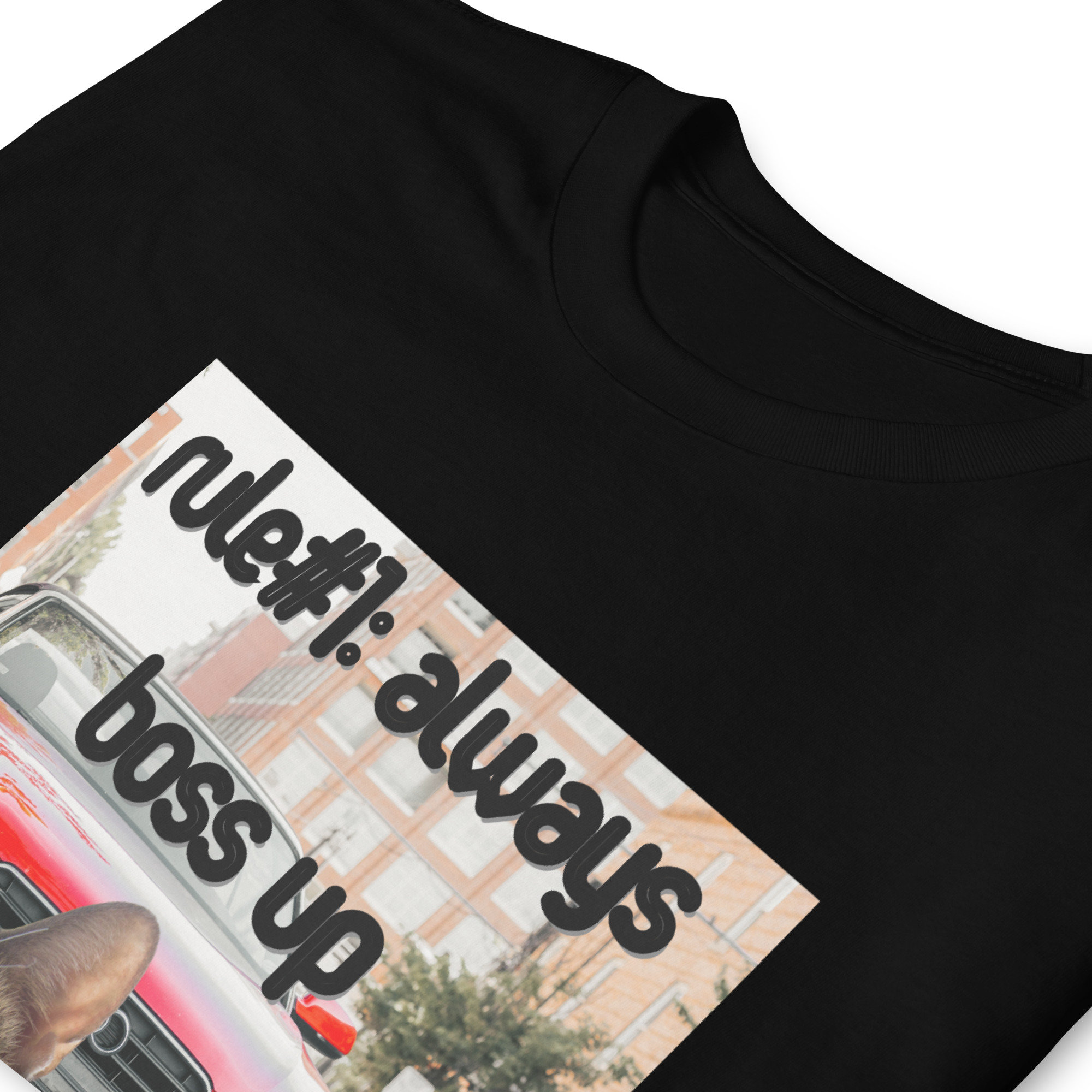 Stylish Rule 1 Always Boss up Cat Meme Tee,funny Cat Tshirt,parody Tees ...
