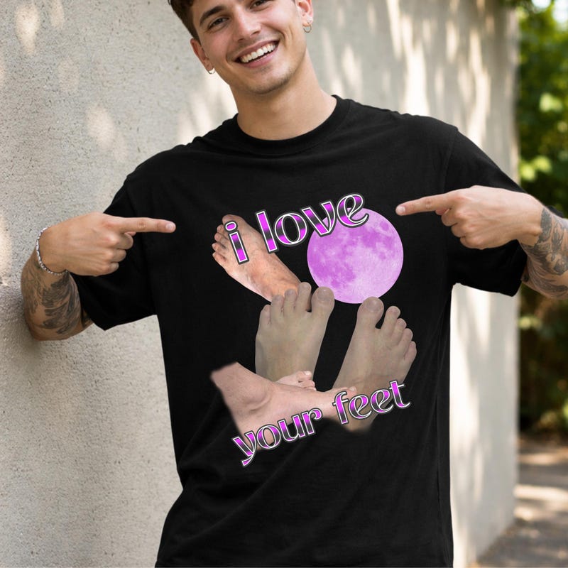 I Love Feet Tee - Etsy