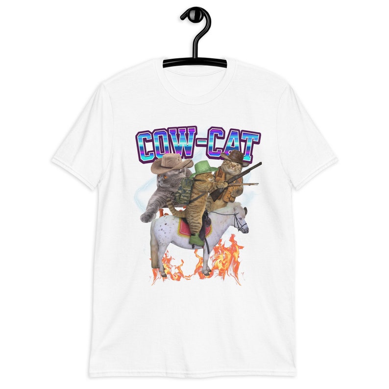Cowboy Cat Meme Shirt, Funny Country Western Tee - Etsy