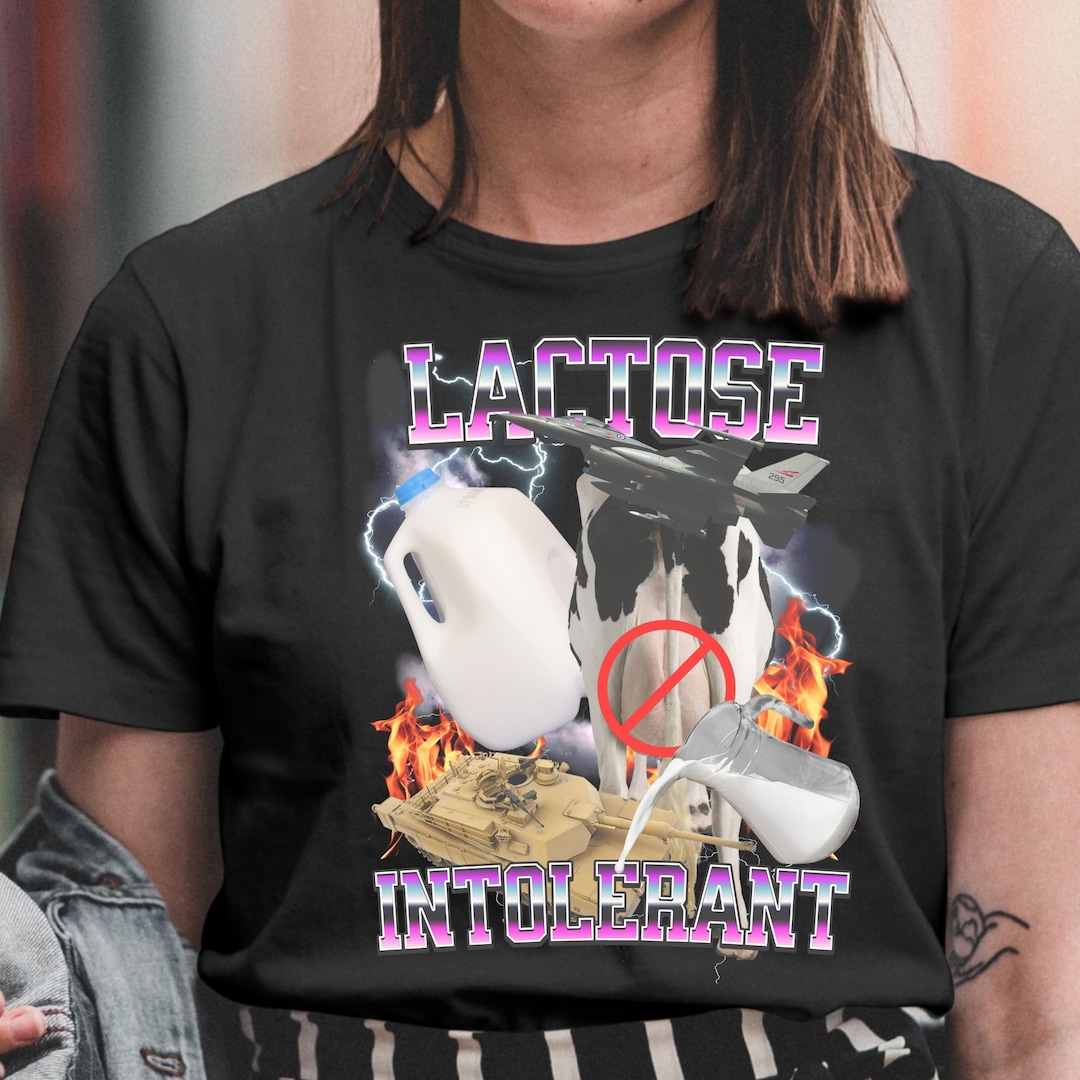 Stylish Lactose Intolerant Shirt,lactose Tshirt,funny Lactose Shirt ...