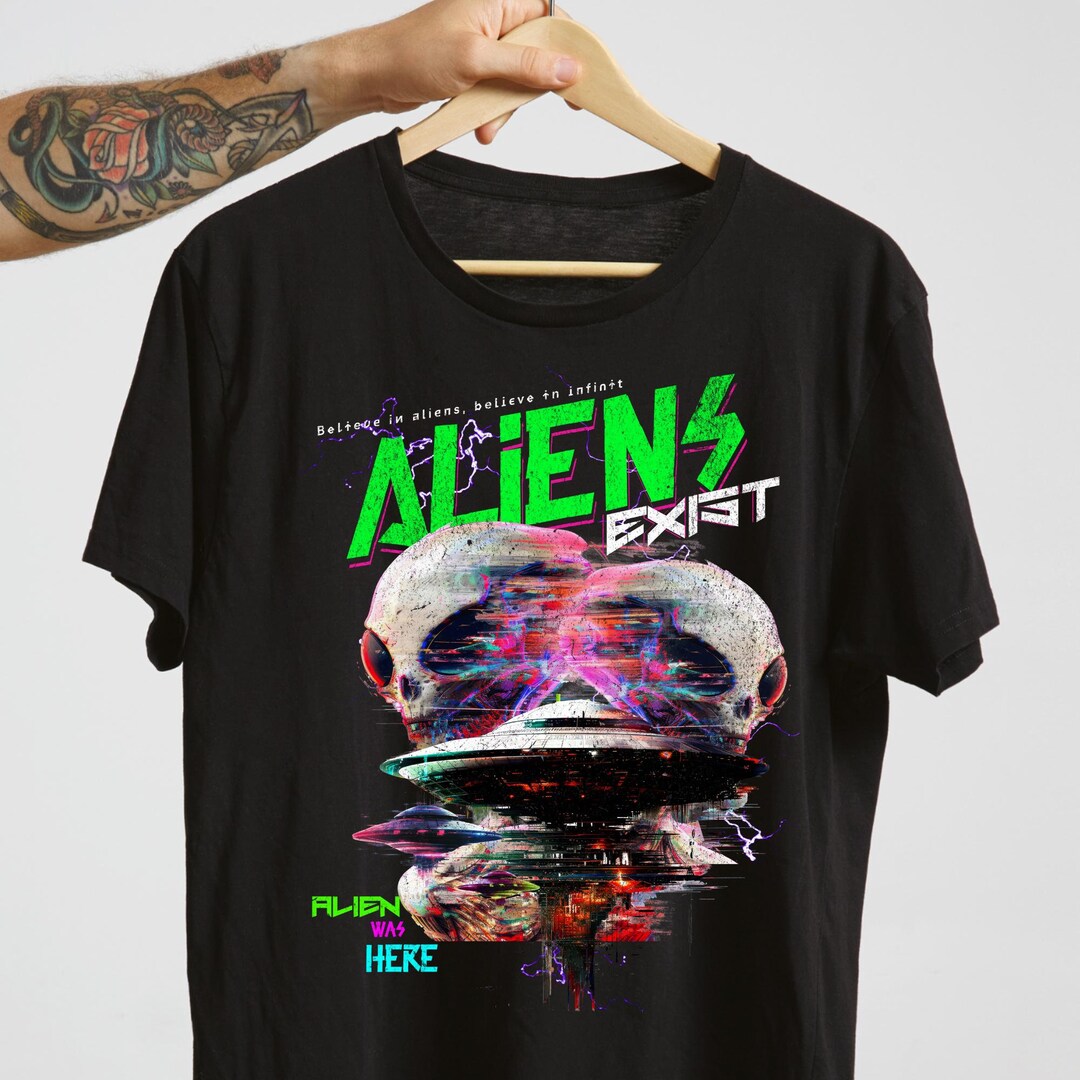 Stylish Funny Alien Meme Shirt,retro Alien Graphic T-shirt,70s Movie ...