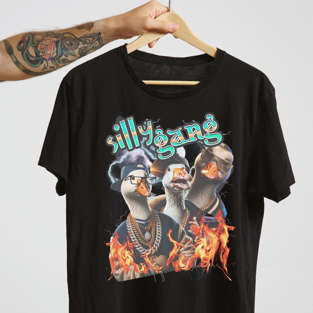 Stylish Silly Gang Shirt,goose Meme Tee,goose Bumps T Shirt, Silly ...