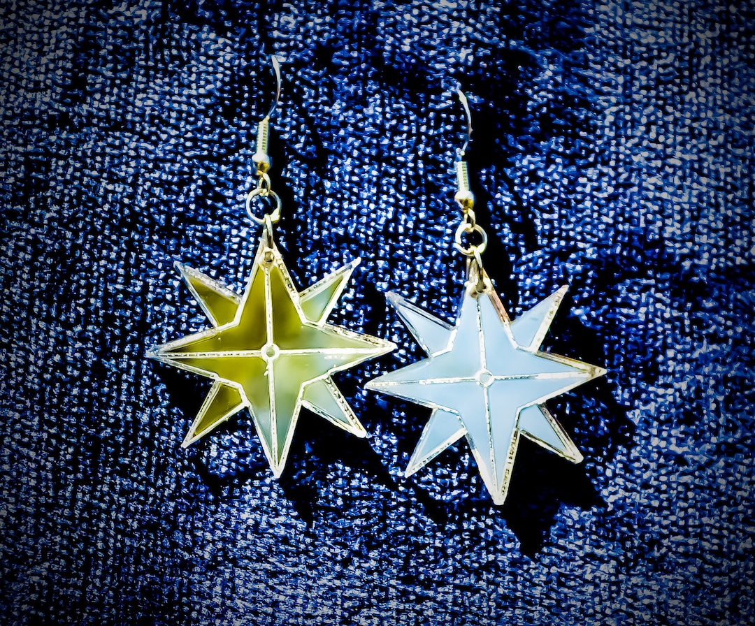 Star of Feanor Earrings - Etsy