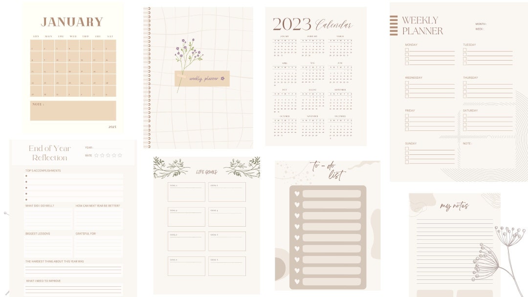 Digital/downloadable Modern Weekly Planner - Etsy