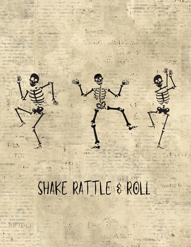 Shake Rattle & Roll - Individual Printable - Etsy
