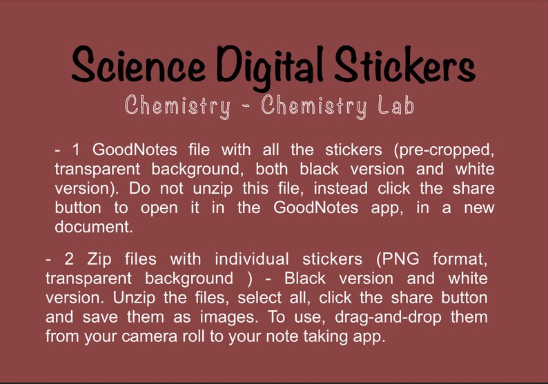 Science Digital Stickers | Chemistry - Chemistry Lab | Goodnotes, Pre ...