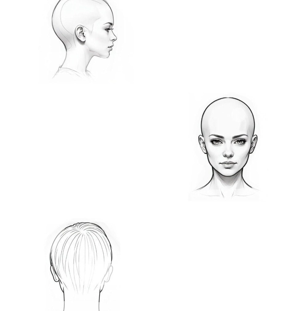 Salon Head Sheet Pack for Color or Haircutting With Notes, Hair Salon ...