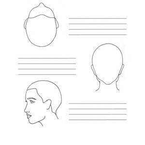 Salon Head Sheet Pack Salon Color Head Sheet Salon Notes - Etsy