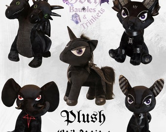 Goth Gothic Plush - Etsy