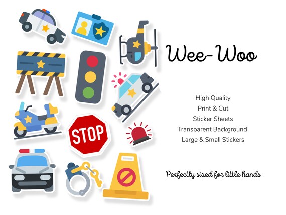 Police Stickers For Kids