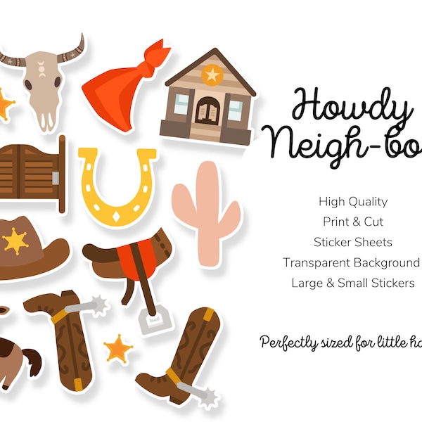 Western Stickers - Etsy