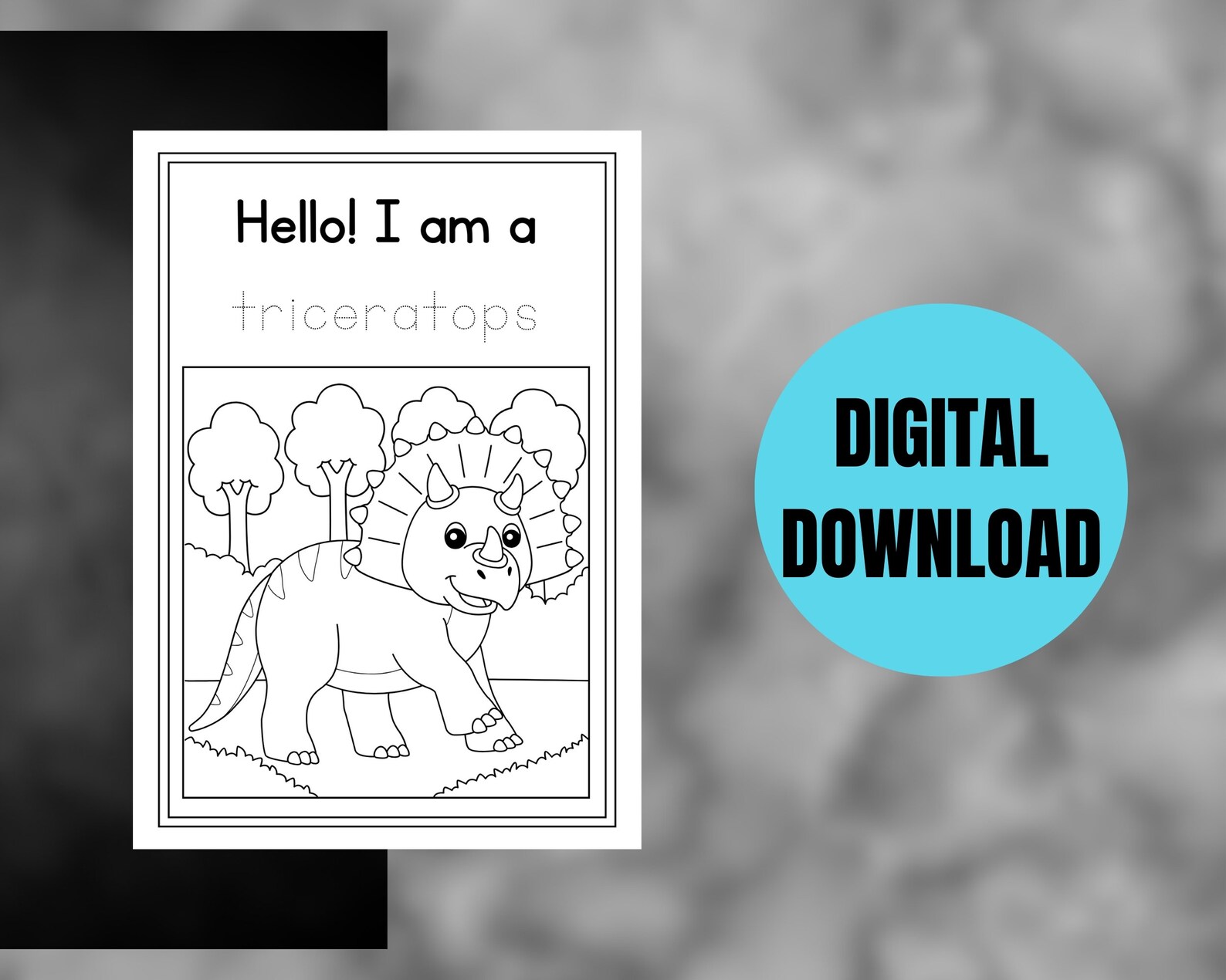 Printable Dinosaur Coloring Pages 30 Pages Cute Dinosaurs Coloring ...
