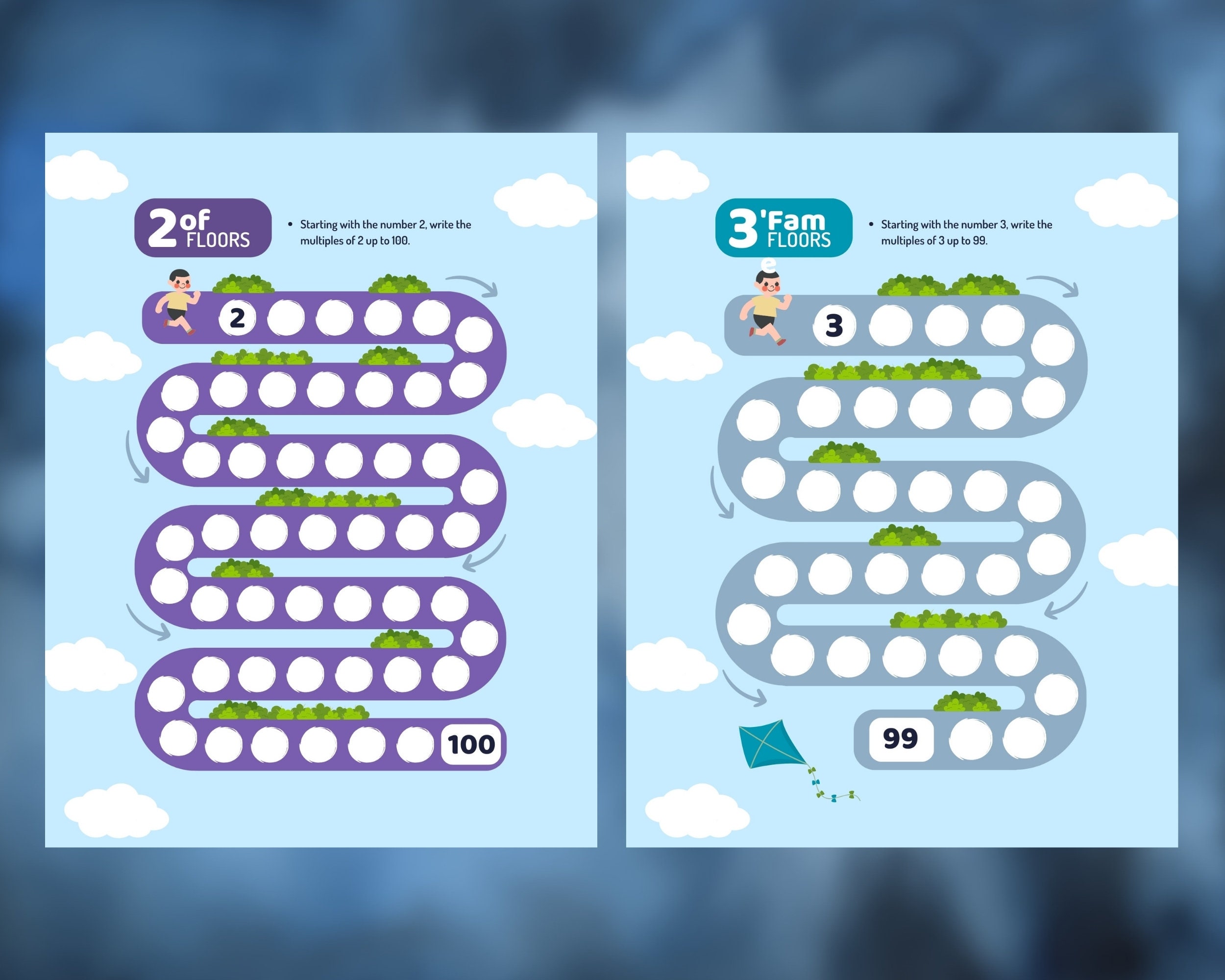 Printable Primary School Folded Numbers | Primary School Study Activity ...