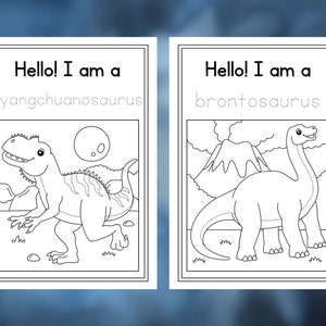 Printable Dinosaur Coloring Pages | 30 Pages | Cute Dinosaurs Coloring ...