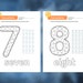 Printable Number Coloring and Writing Worksheet | Preschool ...