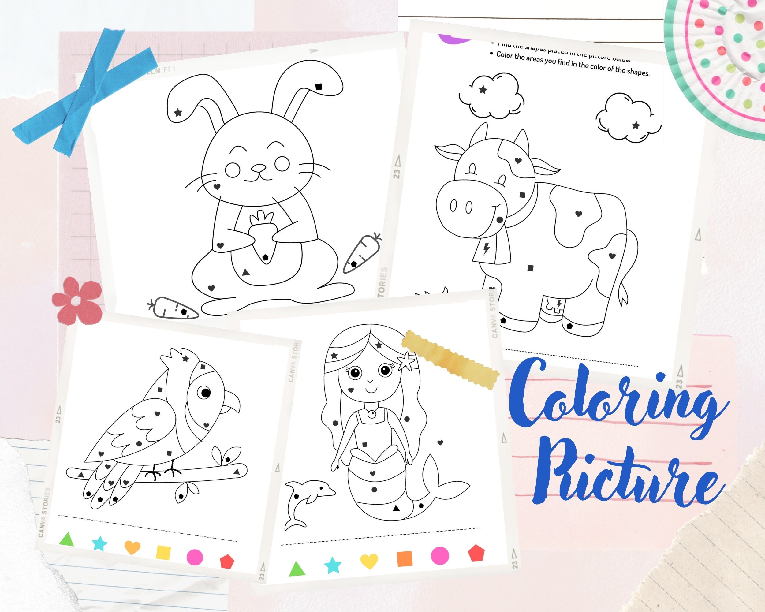 Printable Coloring Activity for Kids | KIDS COLORING BOOK | Digital ...