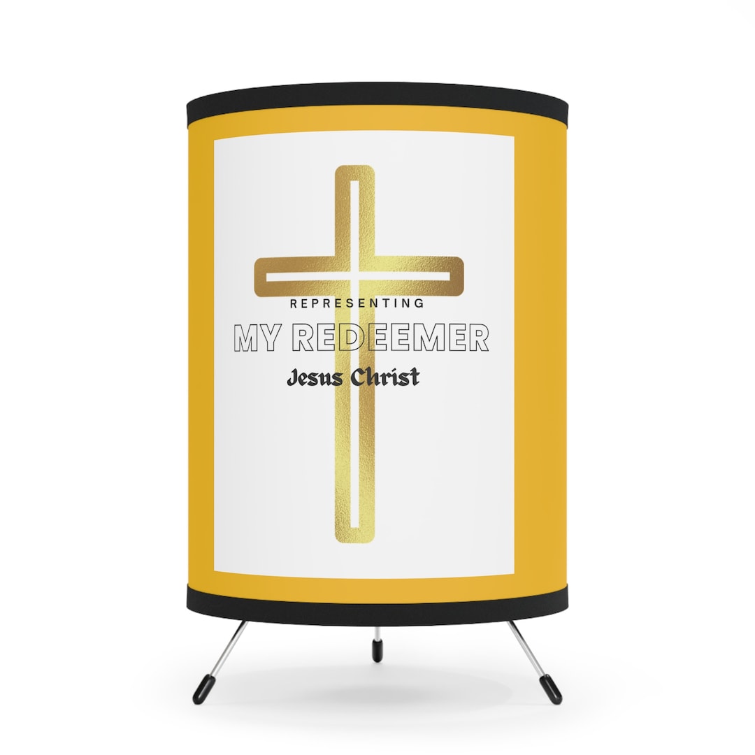 Representing Jesus Christ Tripod Lamp With High-res Printed Shade - Etsy