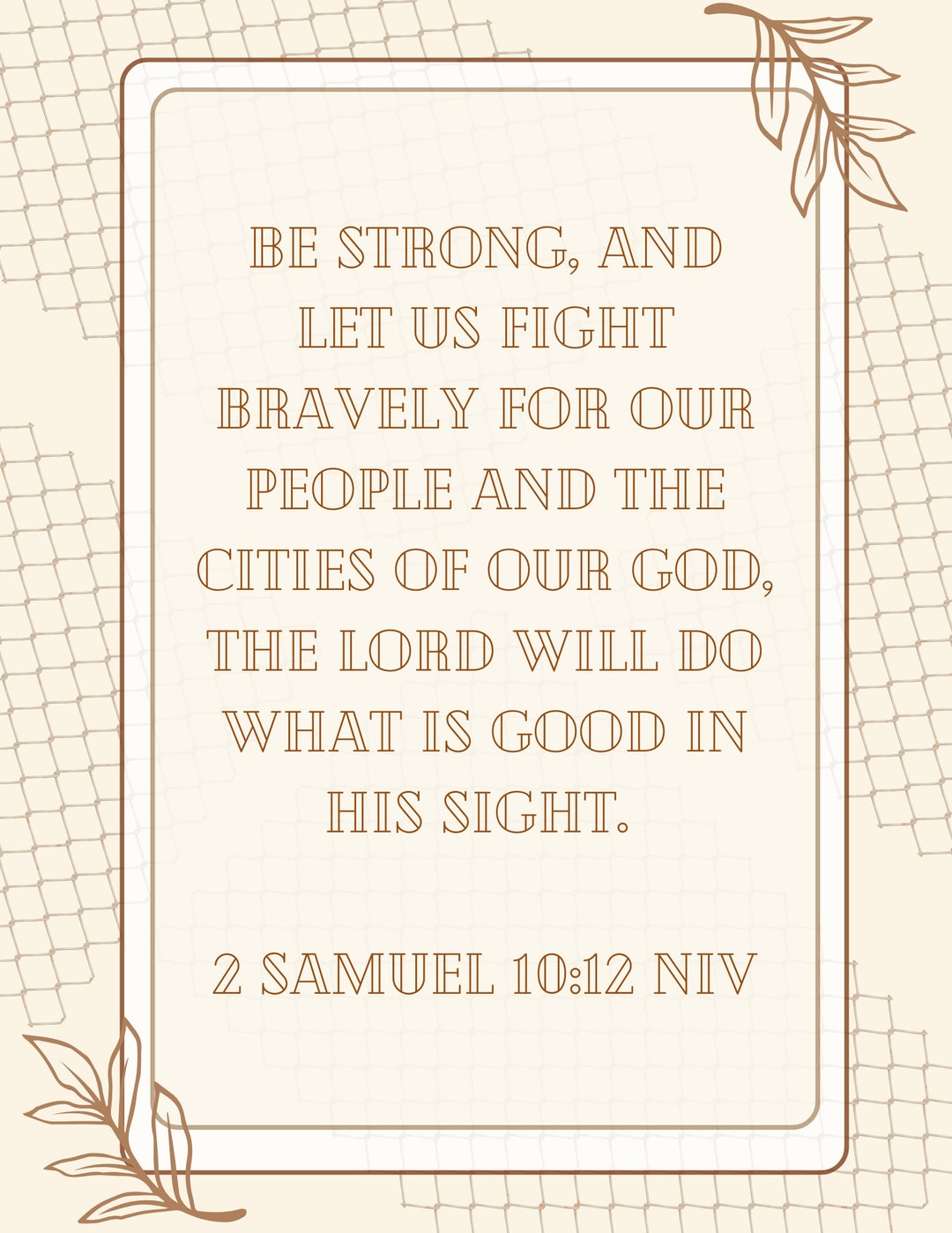 Five Bible Verse Printouts for Strength - Etsy