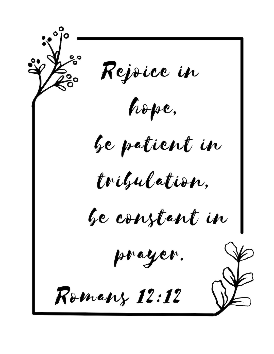 Bible Verse Printouts on Prayer - Etsy