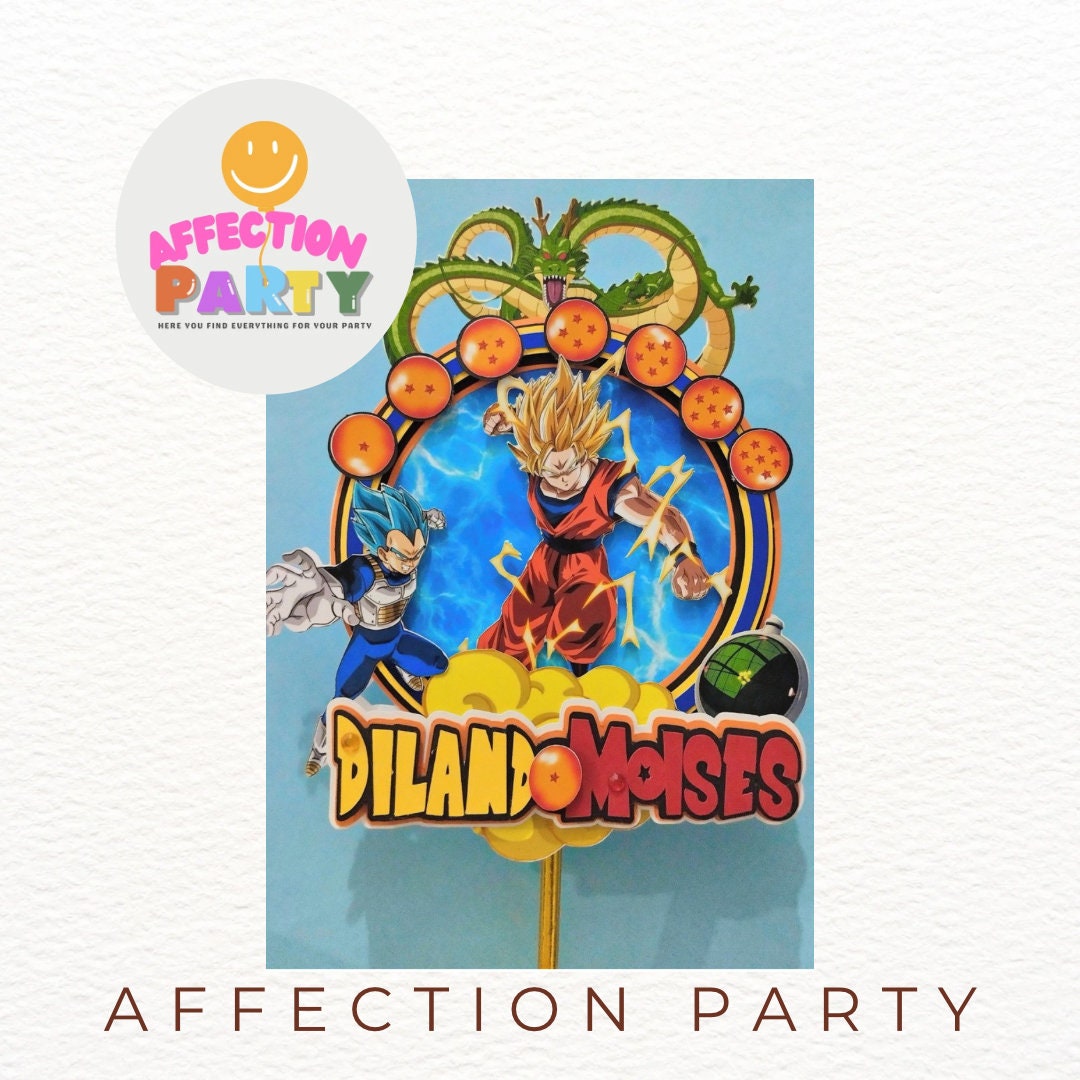 Dragon Ball Z Cake Topper, Dragon Ball Z, Anime Cake Topper, Dragon ...