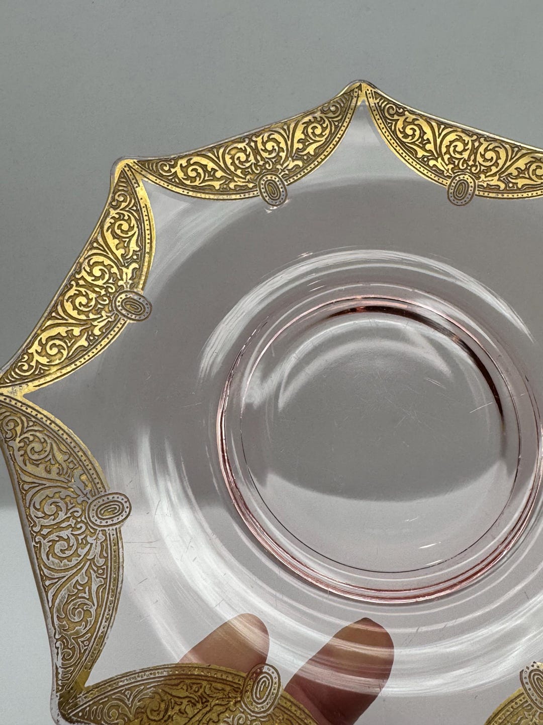 Tiffin Franciscan Pink Glass, Rambler Rose Pattern - Etsy