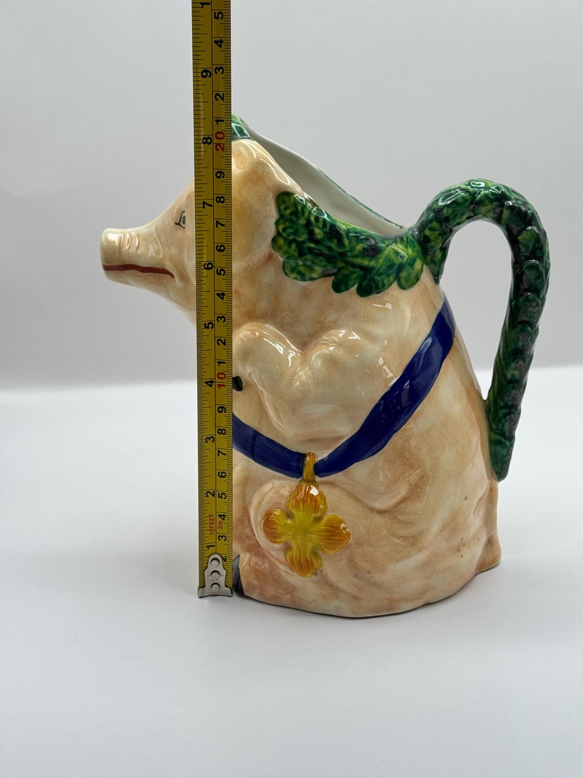 Vintage Italian 5172 Costa Hand Painted Pig Monk Pitcher - Etsy
