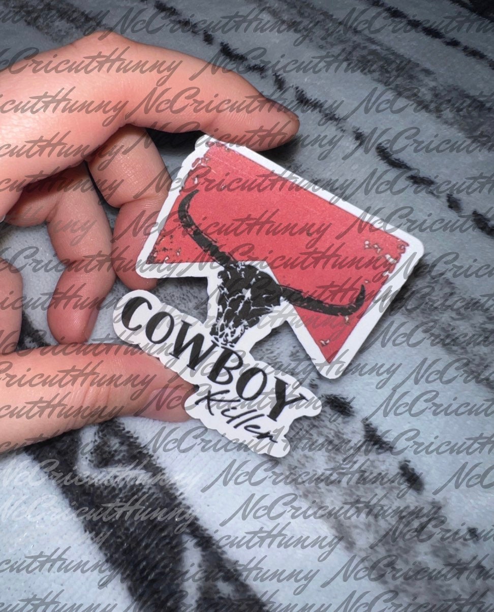 Cowboy Killer Sticker, Custom Sticker, Western Sticker, Computer Labels ...