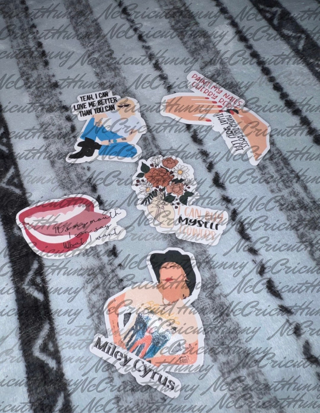 Music Inspired Stickers, Custom Sticker Pack, Female Singer Stickers ...