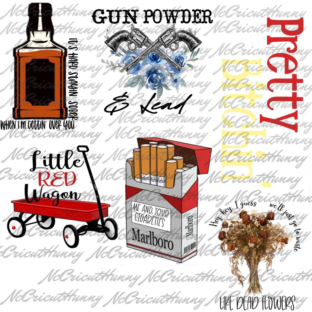 Country Music Stickers, ML Stickers, Country Music Sticker Packs ...