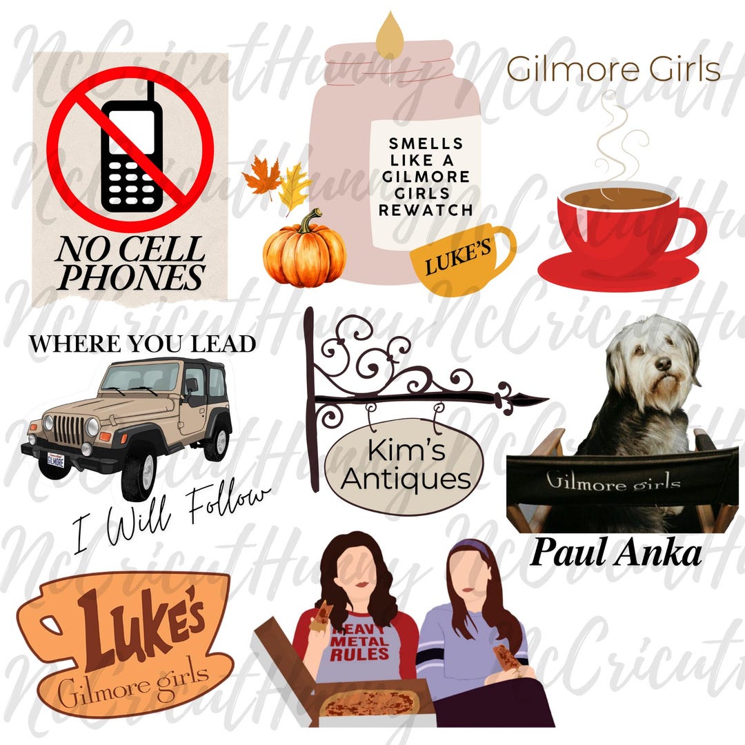 TV Show Stickers, Luke's Sticker, Rory and Lorelai Stickers, Gilmores ...