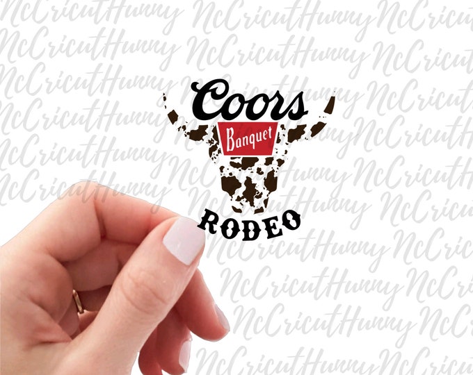The Original Coors Cowboy Sticker, Rodeo Water Bottle Sticker, Vinyl ...