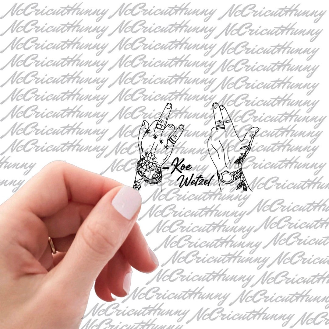KW Sticker, Koe Hands Sticker, Wetzel Sticker, Wetzel, Country Musci ...