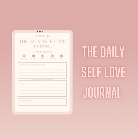 The Daily Self Love Journal Mental Health - Etsy