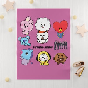 Future BTS Army Kpop Baby Girl Korean Style Newborn Infant Toddler Pink ...