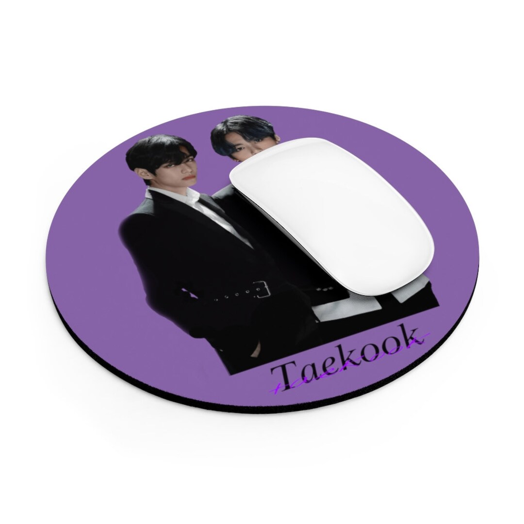 Taekook Purple Mouse Pad BTS Kpop Idol Korean Culture Office Decor - Etsy