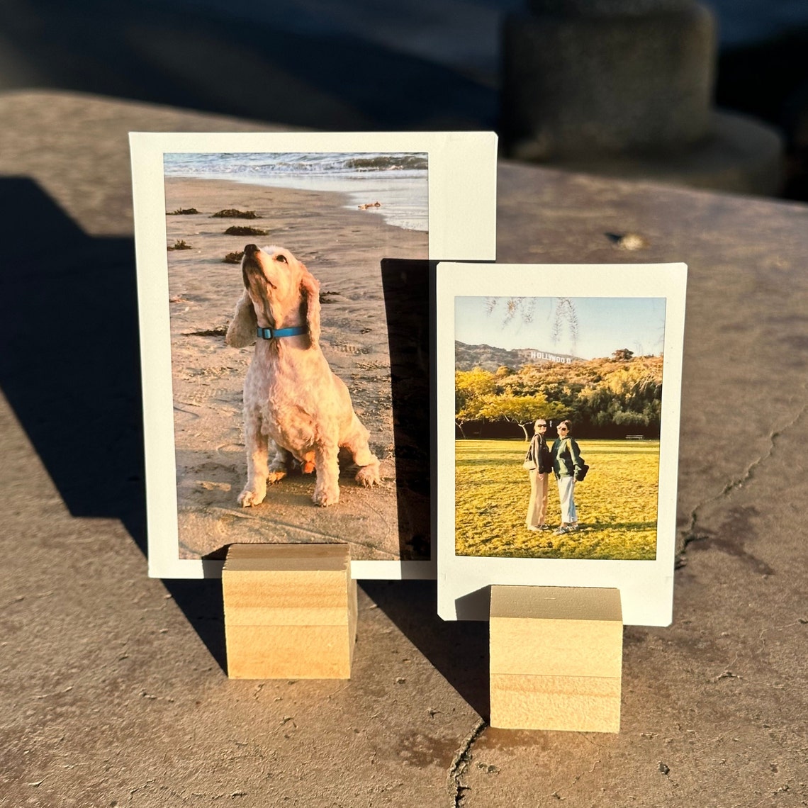 Wooden Photo Holder Stand Personalised Instax Picture - Etsy