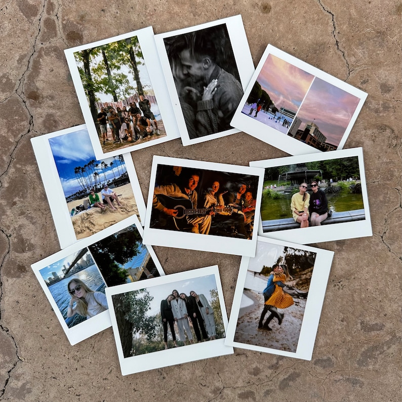Custom Instax Wide Prints | Retro Polaroid Style, Personalized Gifts - Etsy
