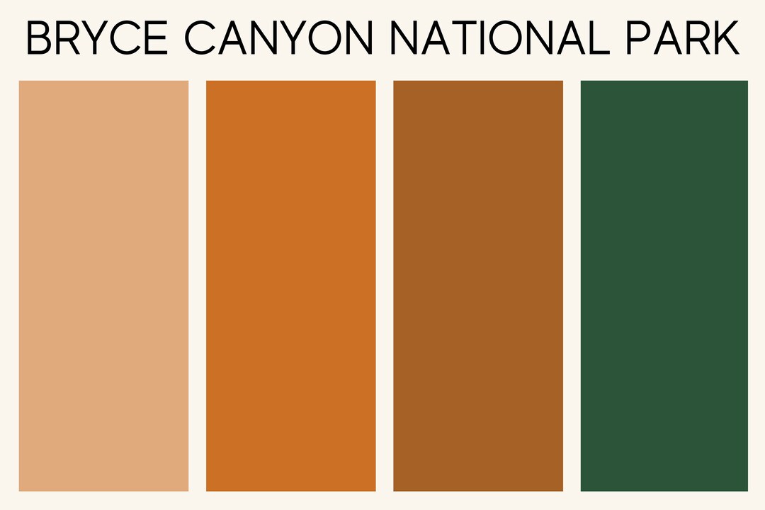 National Parks Color Blocks - Etsy