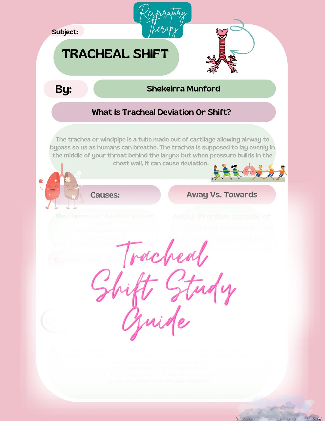 Tracheal Shift Study Guide - Etsy