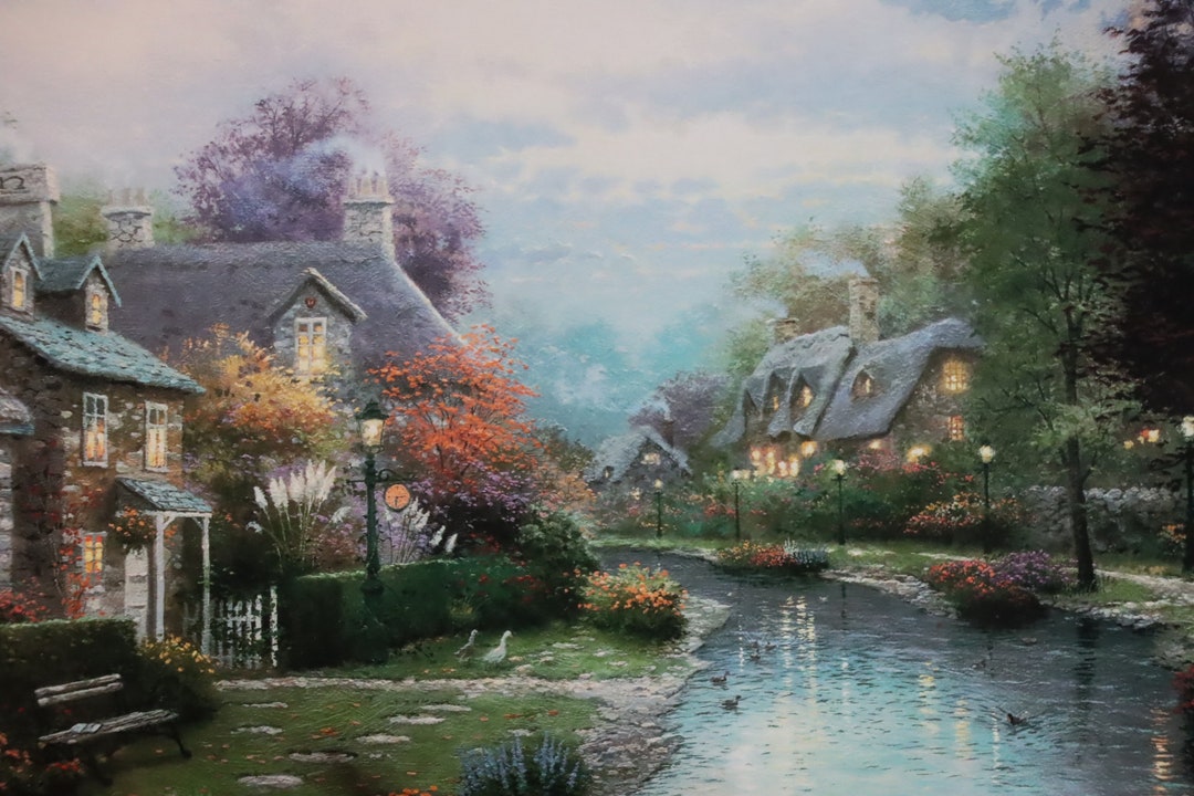 Lamplight Brooke Lamplight Lane Thomas Kinkade Light Artist Wall Decor ...