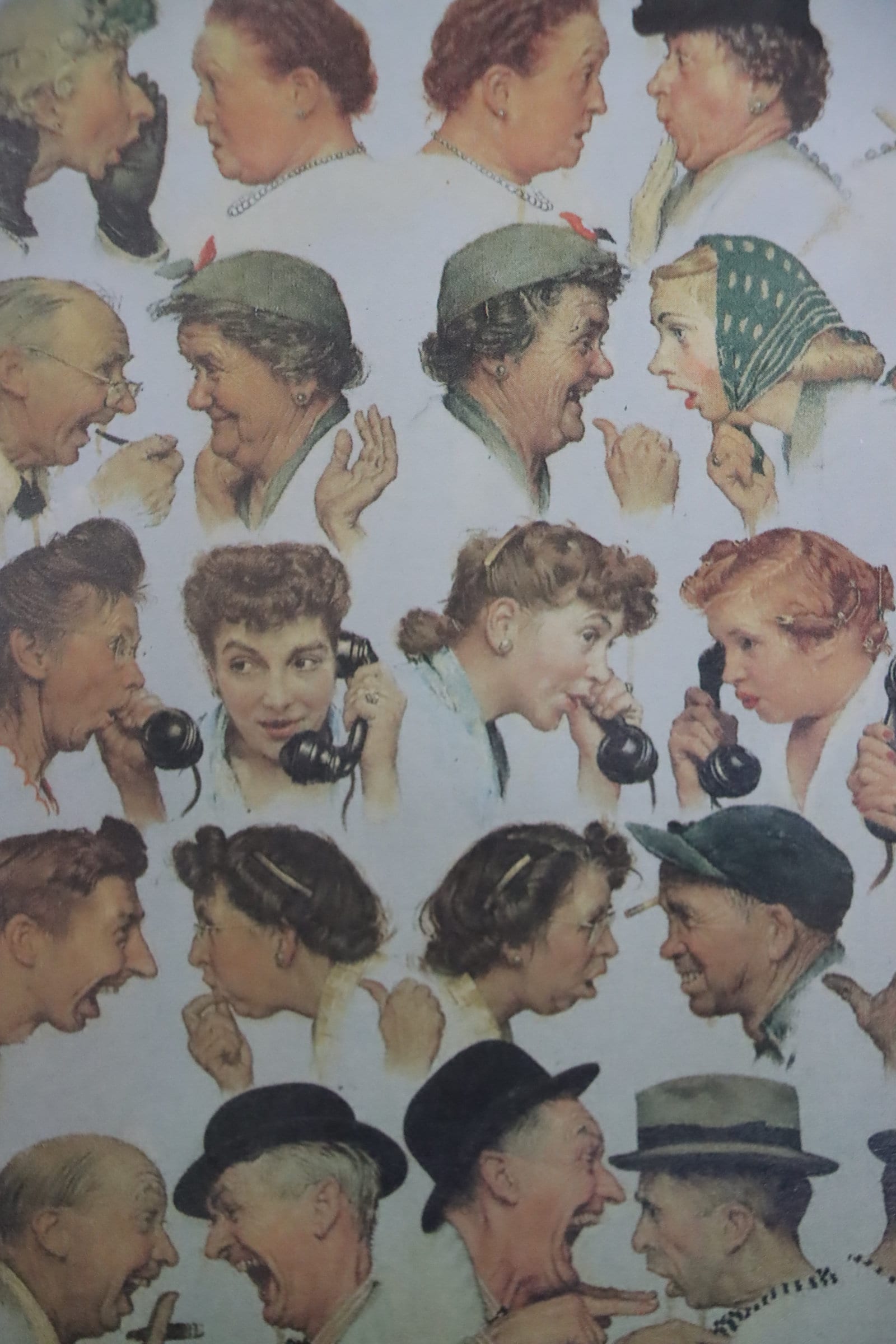 The Gossips 1948 Norman Rockwell Artist Memories American Artist Print ...
