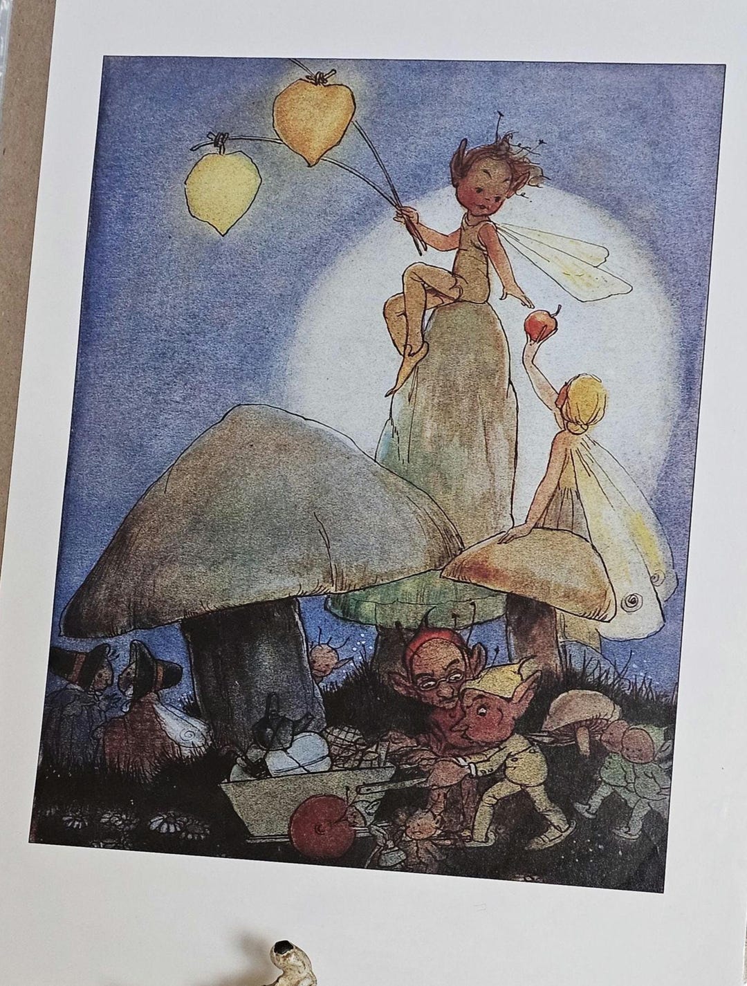 Mabel Lucie Attwell Print Art Leaflets the Fairies Came Back in Numbers ...