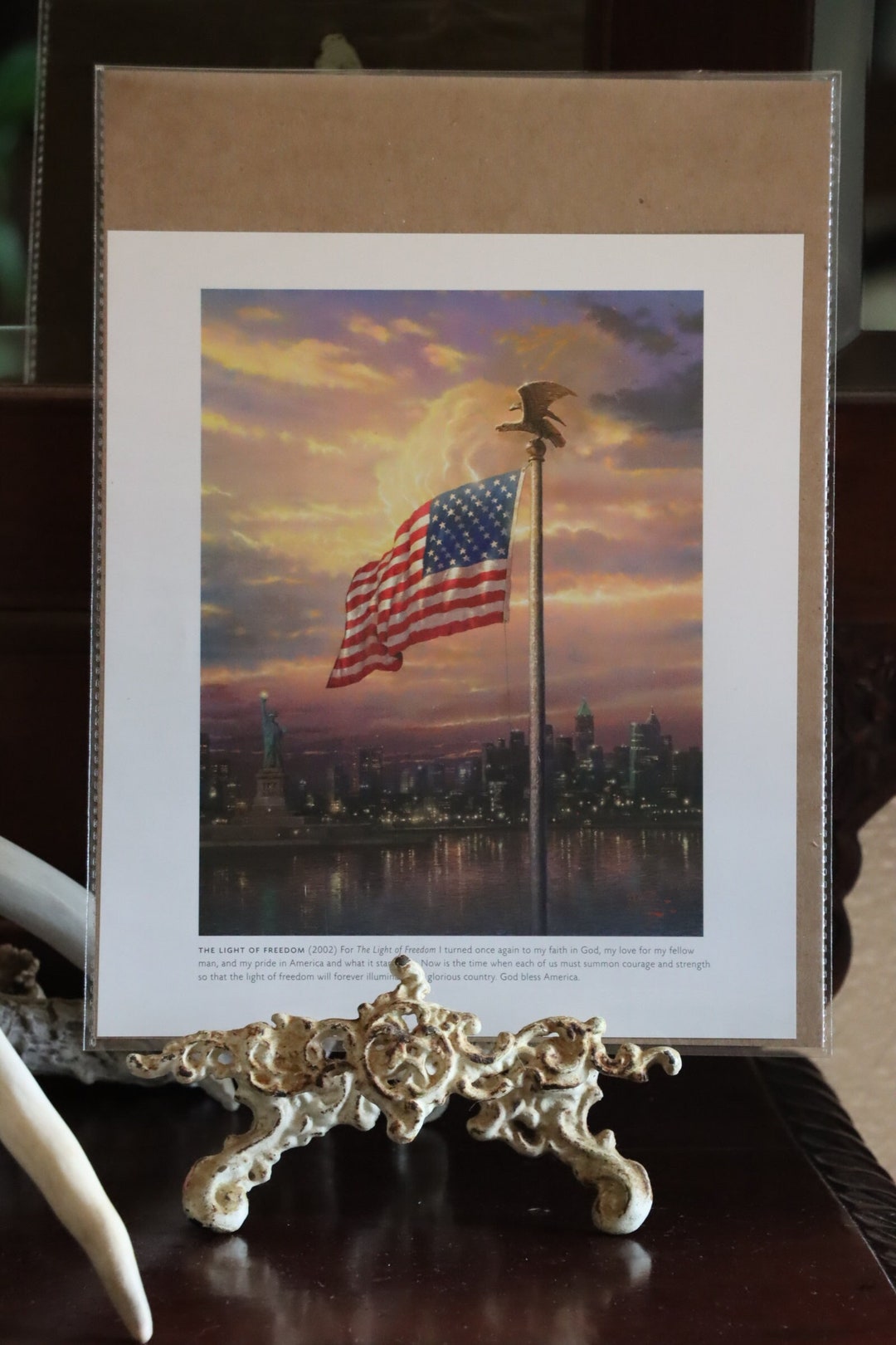 The Light of Freedom American Flag Thomas Kinkade God Bless America ...