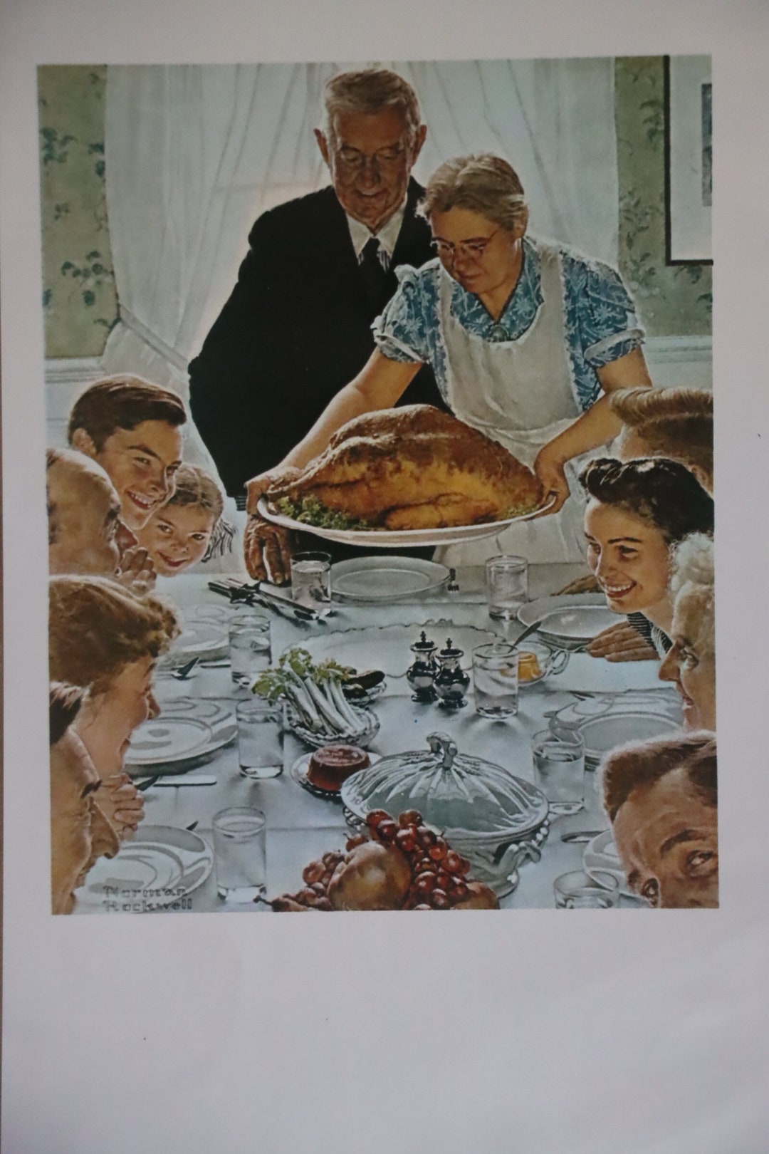 Norman Rockwell Freedom From Want Print - Etsy