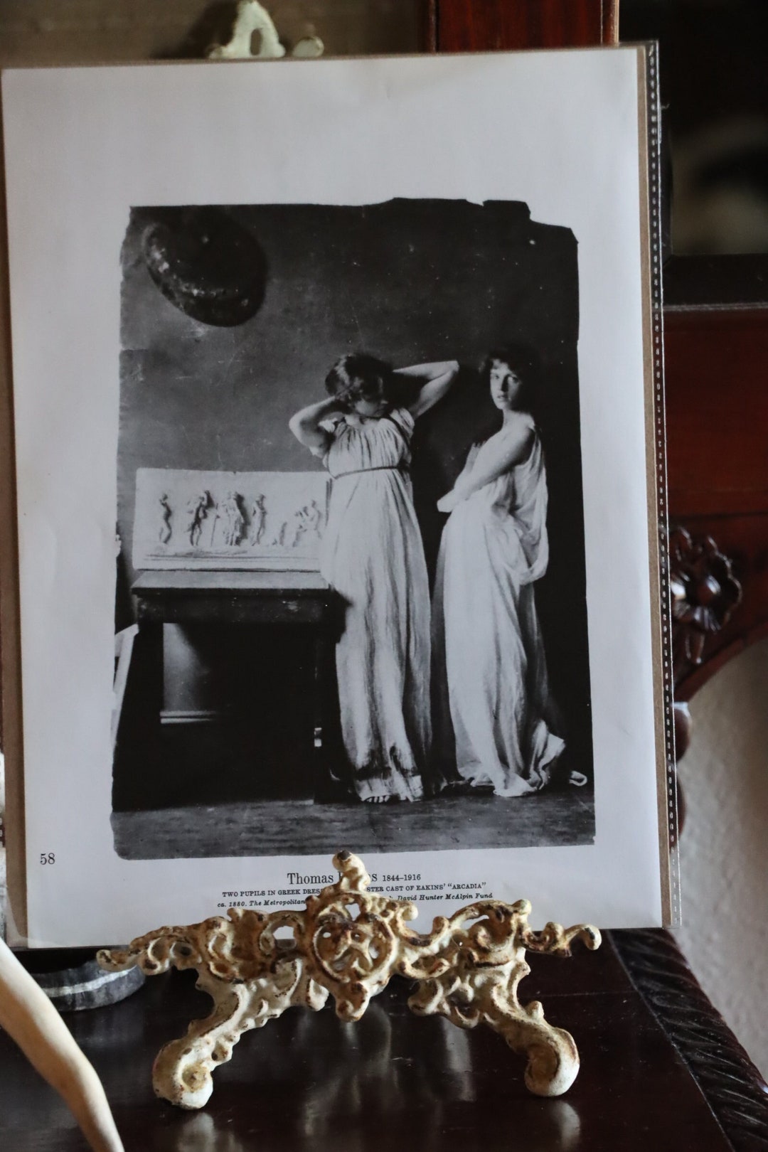 Thomas Eakins Two Pupils in Greek Dress Besides Plaster Cast of Eakins ...