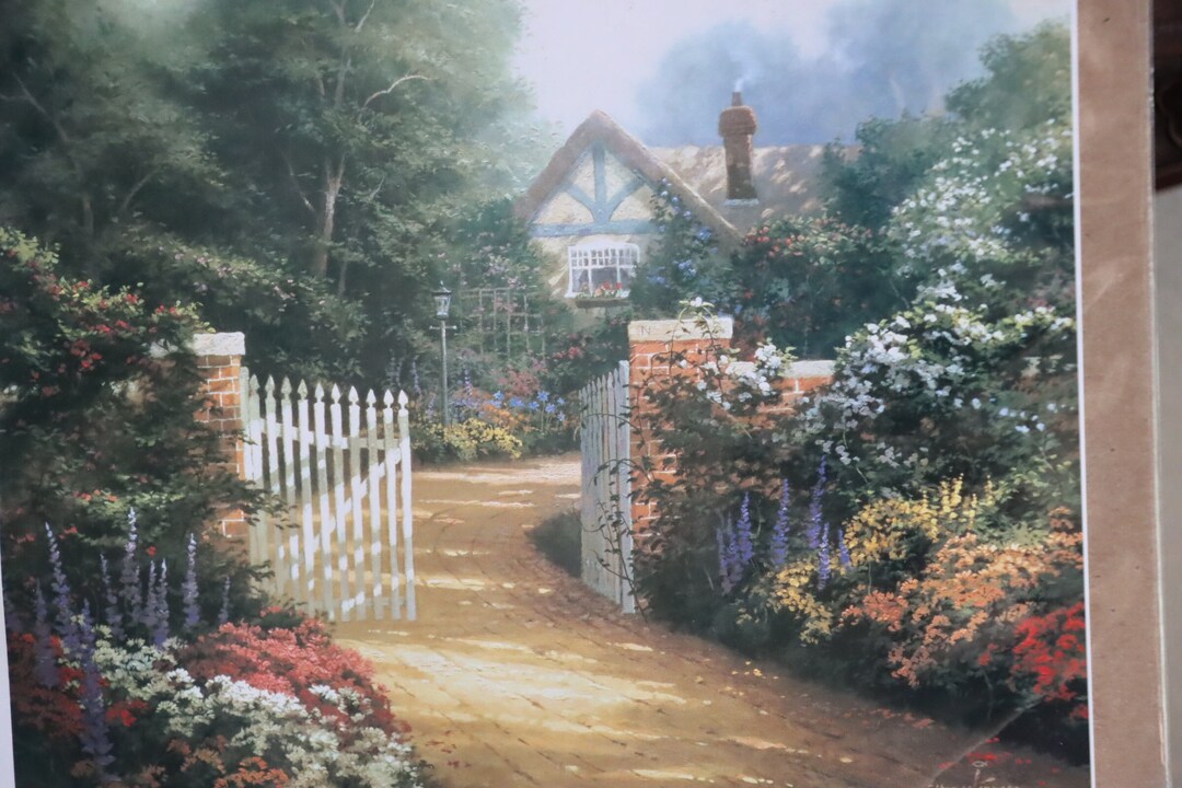 Hidden Cottage Thomas Kinkade Art Print Home Decor - Etsy