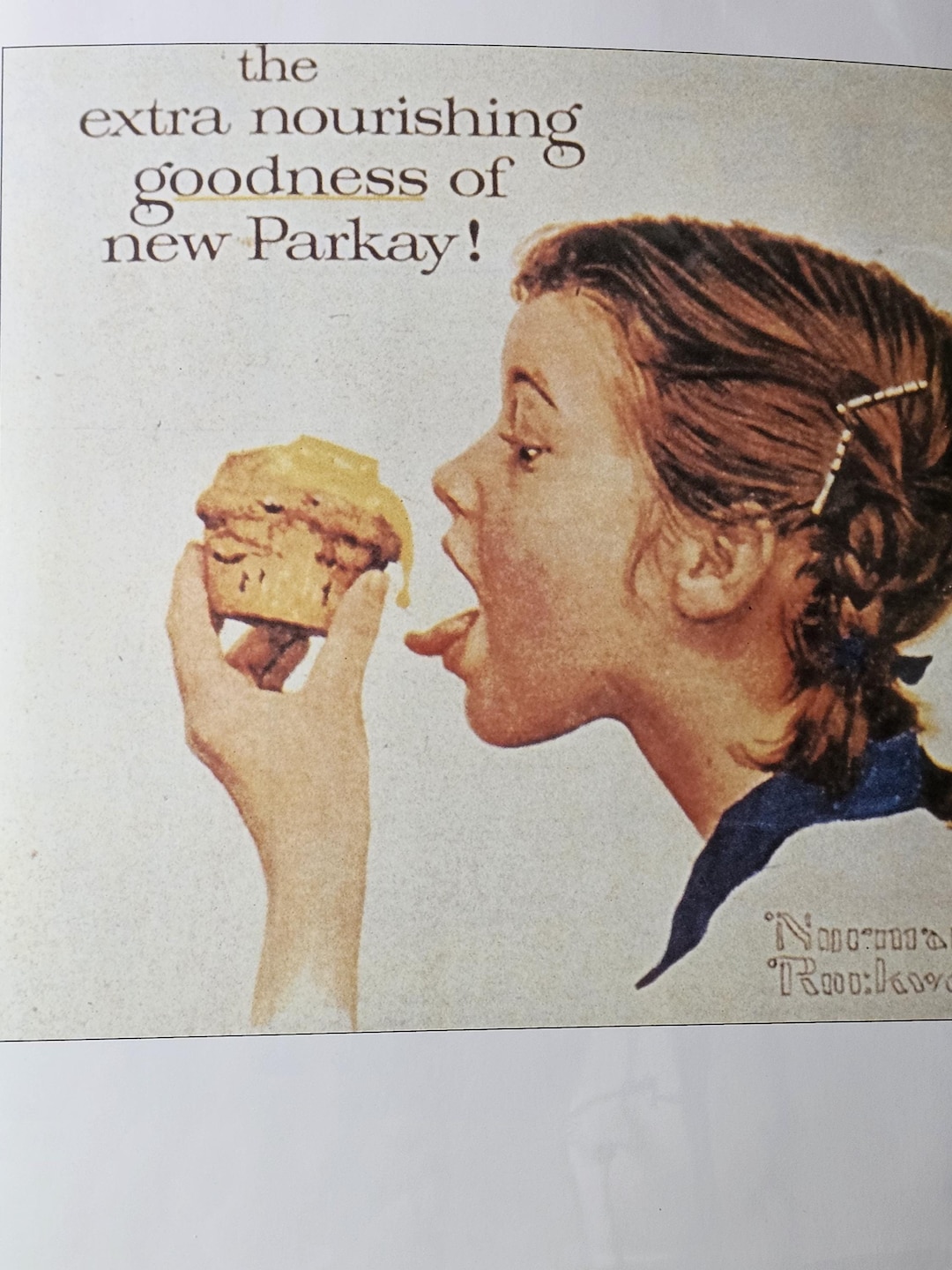 Parkay Margarine Norman Rockwell Advertisement Paper Wall Decor Gift ...