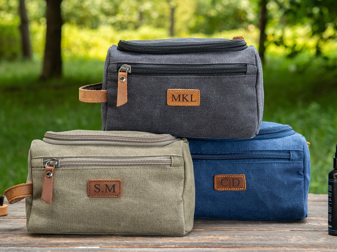 Personalized Toiletry Bag Mens Toiletry Bag Monogrammed - Etsy